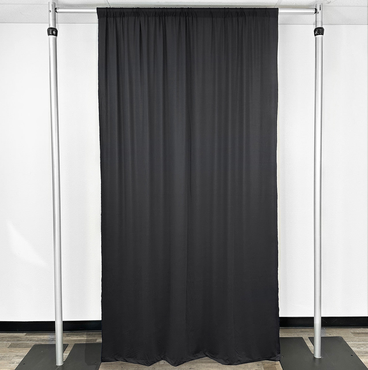 Stretch Spandex 12ft x 60" Drape/Backdrop Black | Bridal Tablecloth
