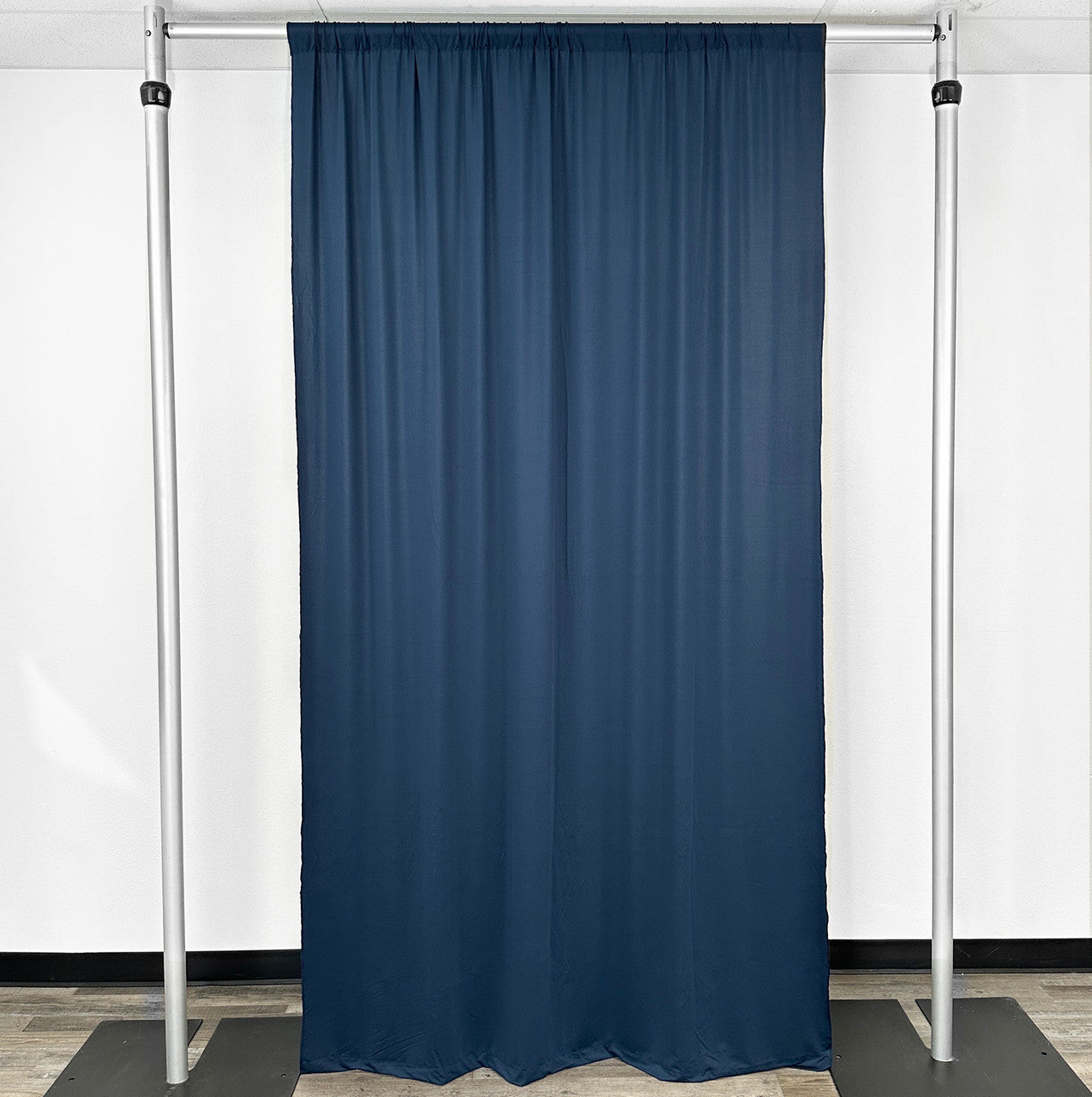 Stretch Spandex 12ft x 60" Drape/Backdrop Navy Blue | Bridal Tablecloth
