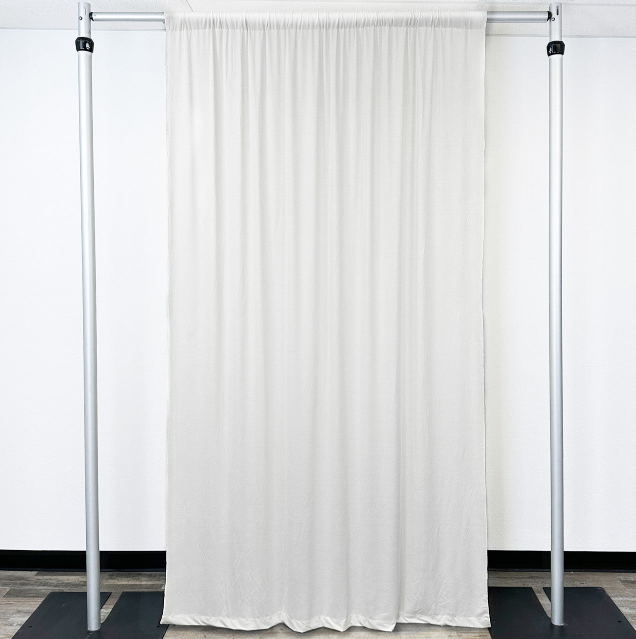 Stretch Spandex 8ft x 60" Drape/Backdrop White | Bridal Tablecloth