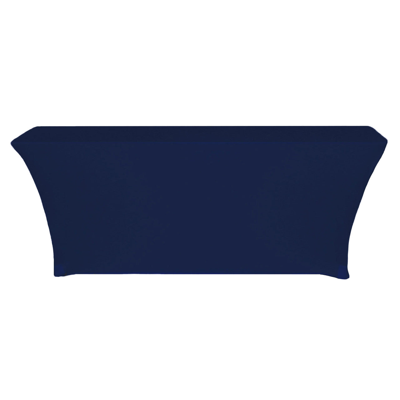 Stretch Spandex 8 ft x 18 Inches Rectangular Classroom Table Cover Navy ...