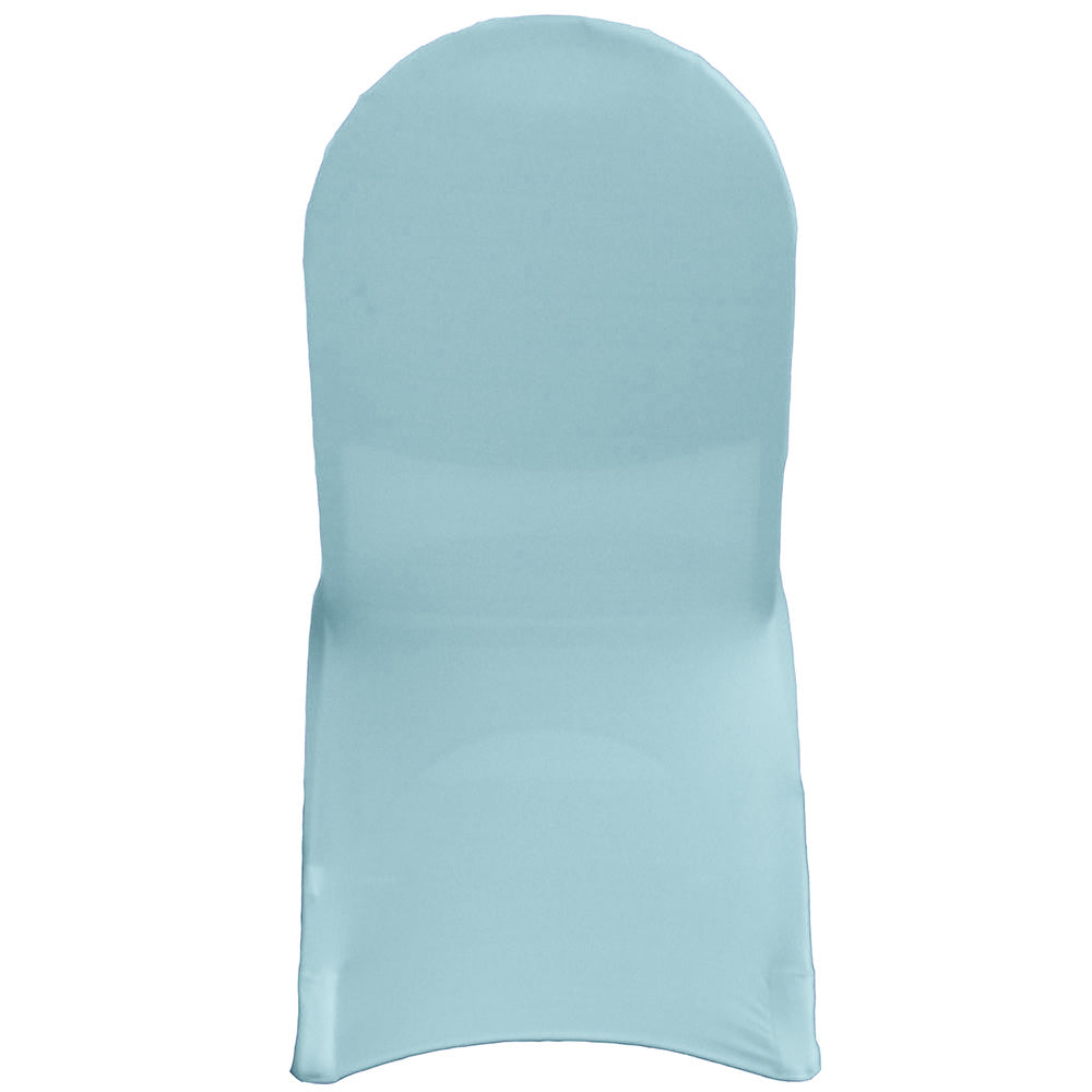 Stretch Spandex Banquet Chair Cover Dusty Blue | Bridal Tablecloths